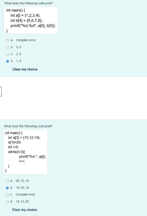 Solved What does the following code print? void main() \{ | Chegg.com