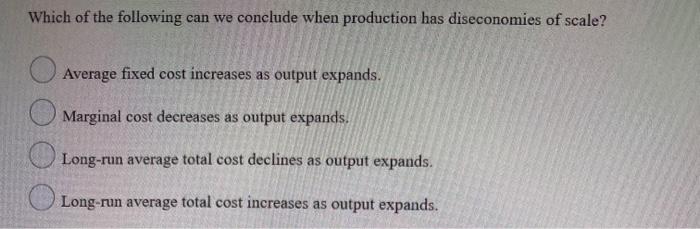 Solved Which of the following can we conclude when | Chegg.com