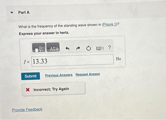 Solved A 1.3 m-long string is fixed at both ends and | Chegg.com