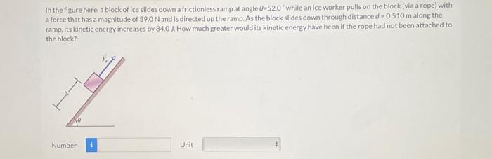 Solved In the figure here, a block of ice slides down a | Chegg.com