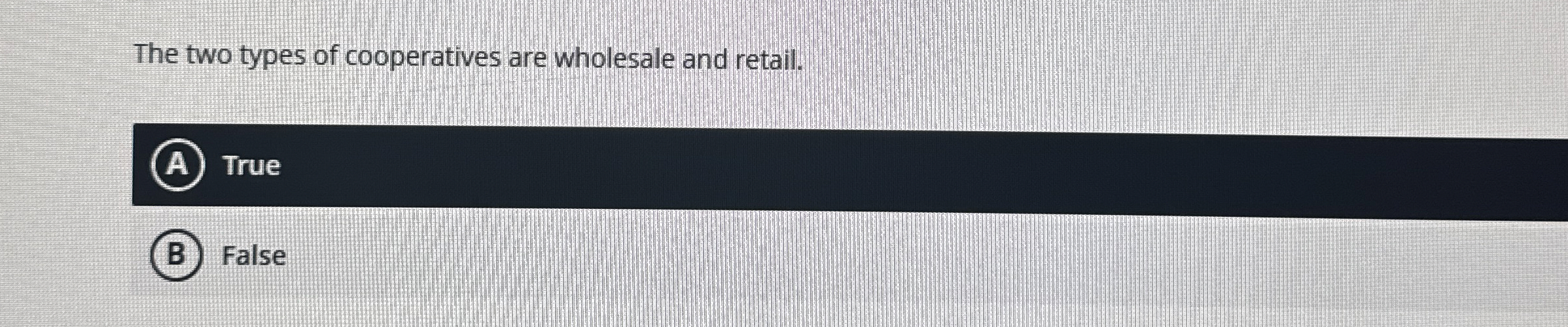 Solved The two types of cooperatives are wholesale and | Chegg.com