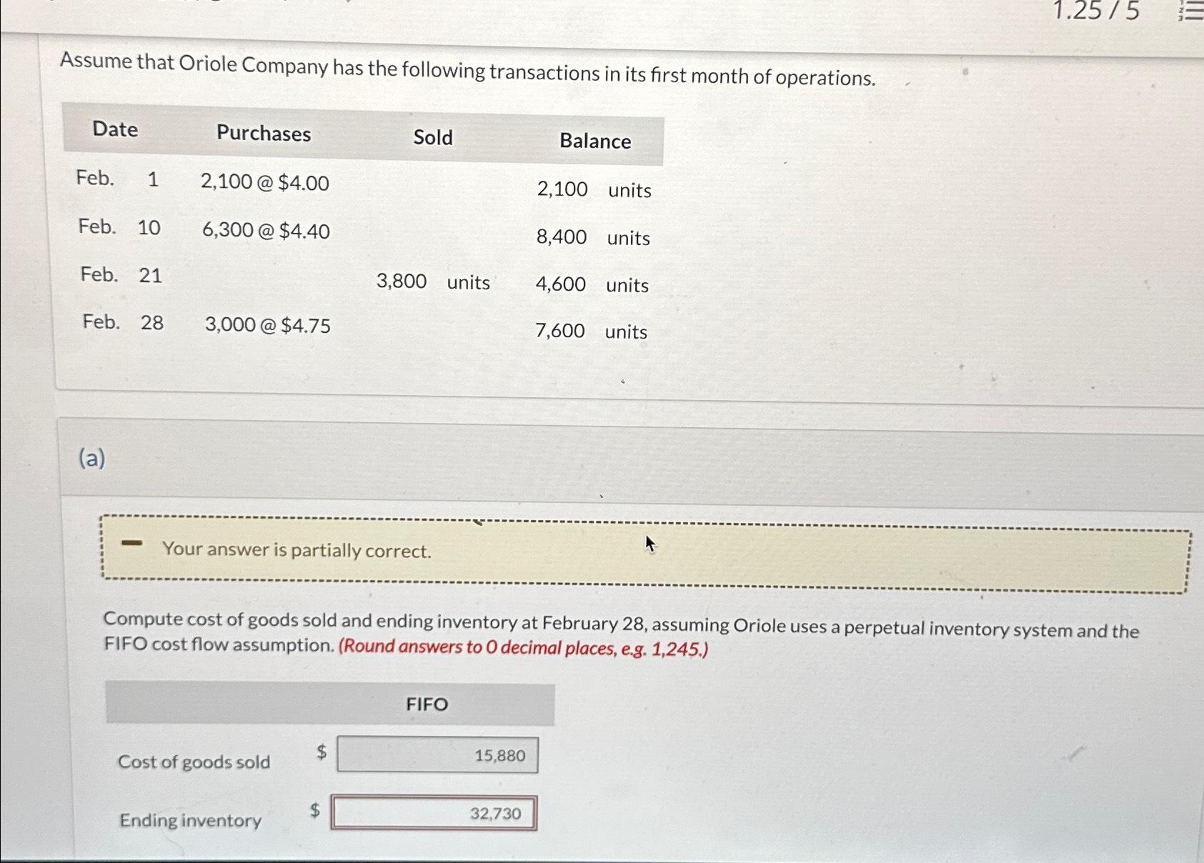 Solved Assume that Oriole Company has the following | Chegg.com