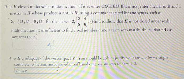 Solved The trace of a square n×n matrix A=(aij) is the sum | Chegg.com
