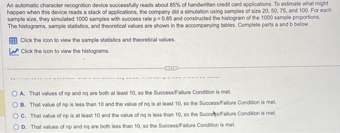 Solved An automatic character recognition device | Chegg.com