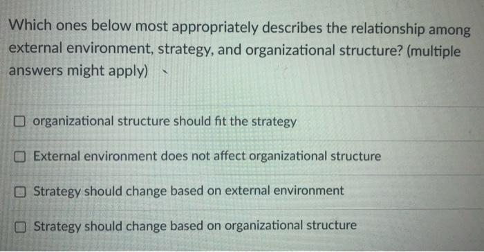 Solved Which ones below most appropriately describes the | Chegg.com Solved Which ones below most appropriately describes the | Chegg.com