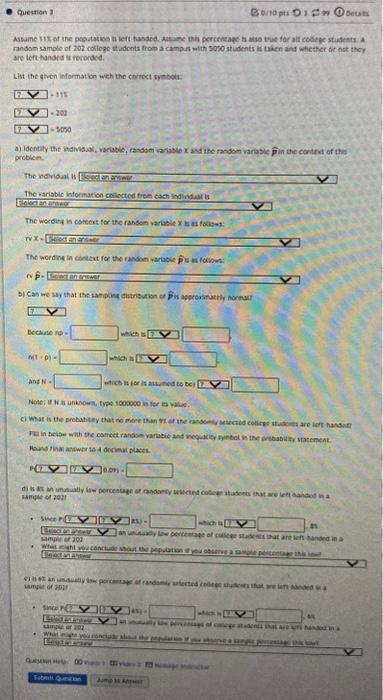 a) Identify the individual, variable, random variable | Chegg.com