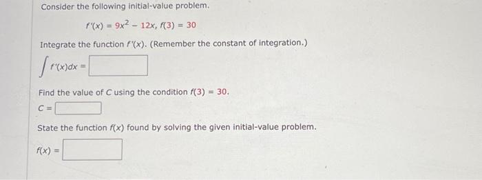 Solved Consider the following initial-value problem. | Chegg.com