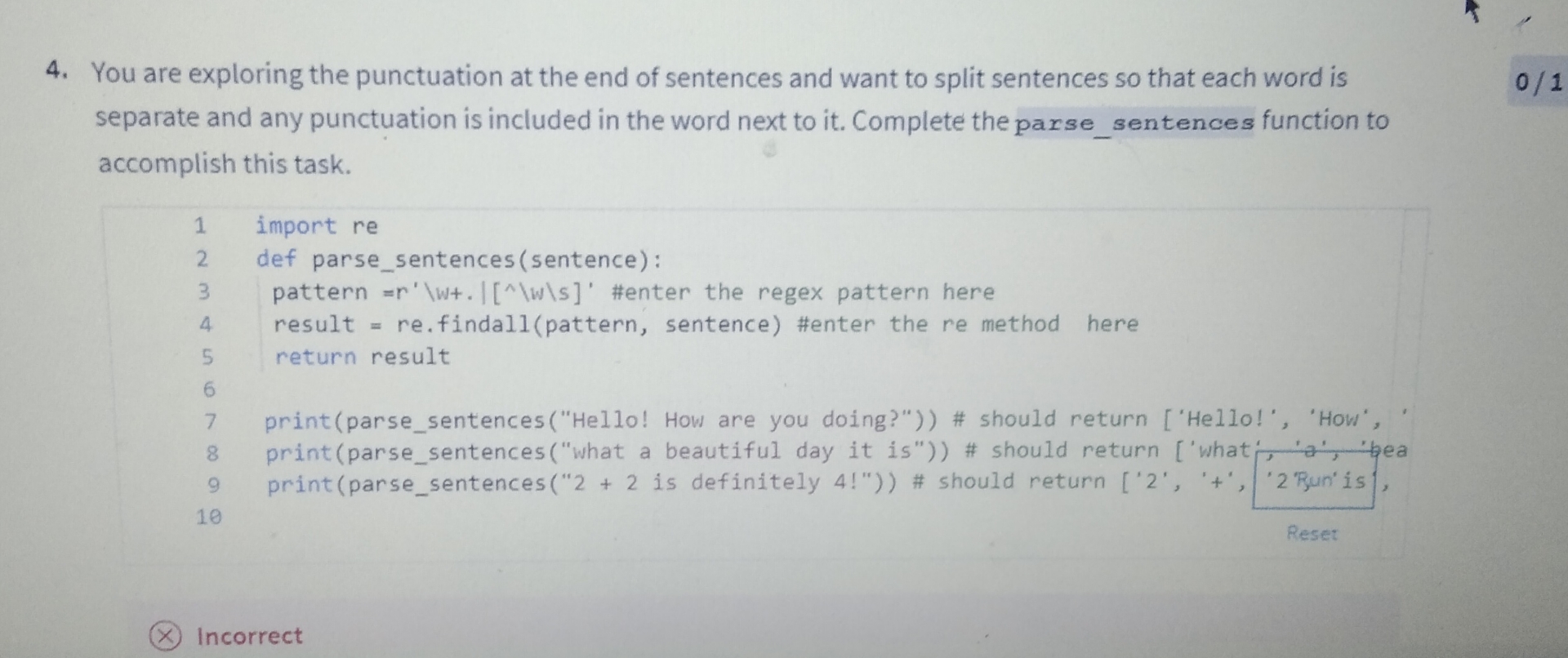 Solved You are exploring the punctuation at the end of | Chegg.com