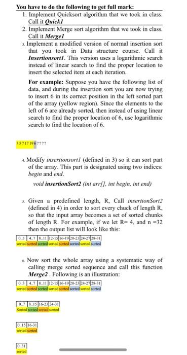 Solved You have to do the following to get full mark: 1. | Chegg.com