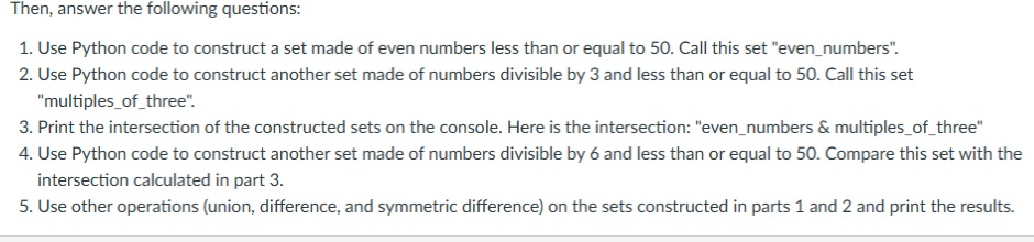 Solved Then, answer the following questions:Use Python code | Chegg.com