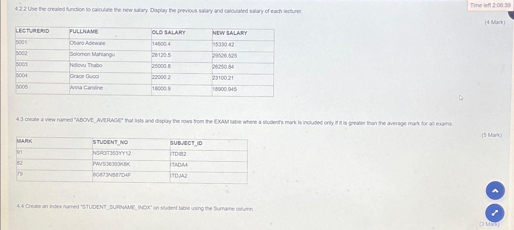 Solved 4.22 ﻿Use the created function to calculate the new | Chegg.com