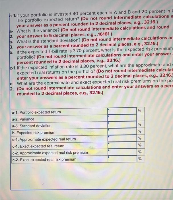 Solved S13-23 Portfolio Returns and Deviations [LO2] | Chegg.com