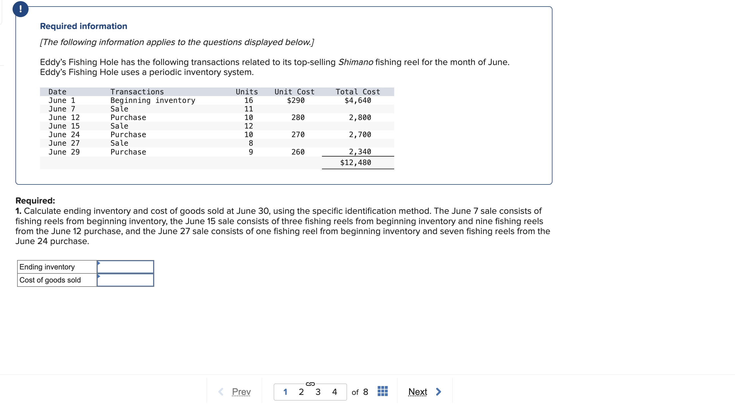 Solved Required information[The following information | Chegg.com