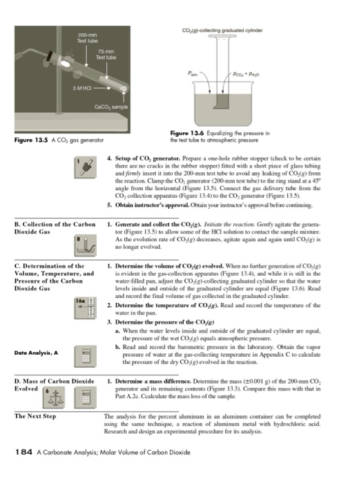 Solved Experiment 13 Report Sheet "A carbonate Analysis, | Chegg.com