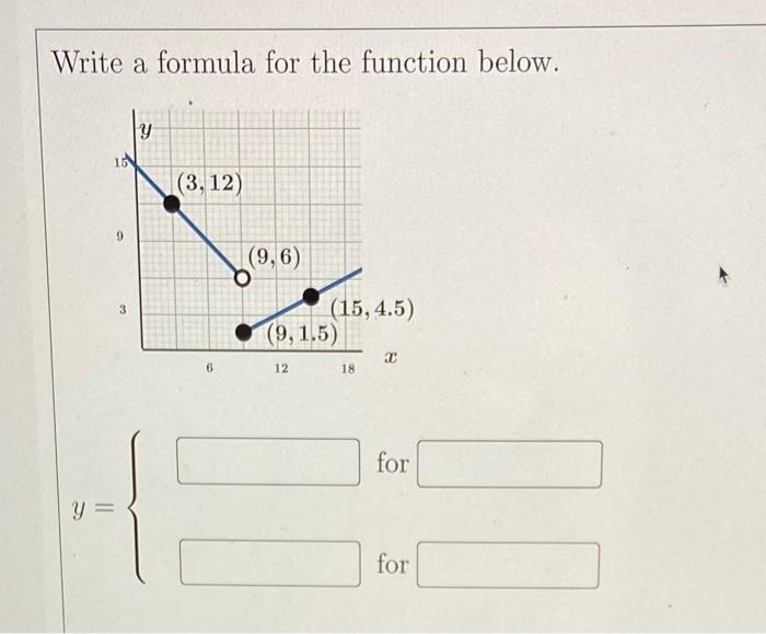 Solved Write a formula for the function below. y={ for | Chegg.com