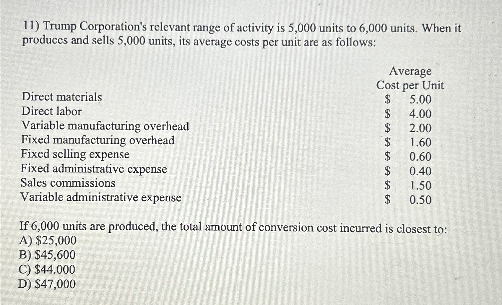 Solved Trump Corporation's relevant range of activity is | Chegg.com