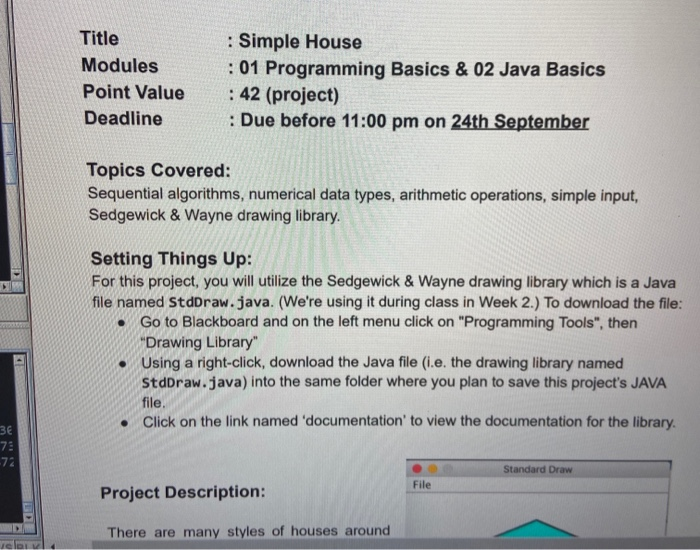 Solved Title Modules Point Value Deadline : Simple House :01 | Chegg.com
