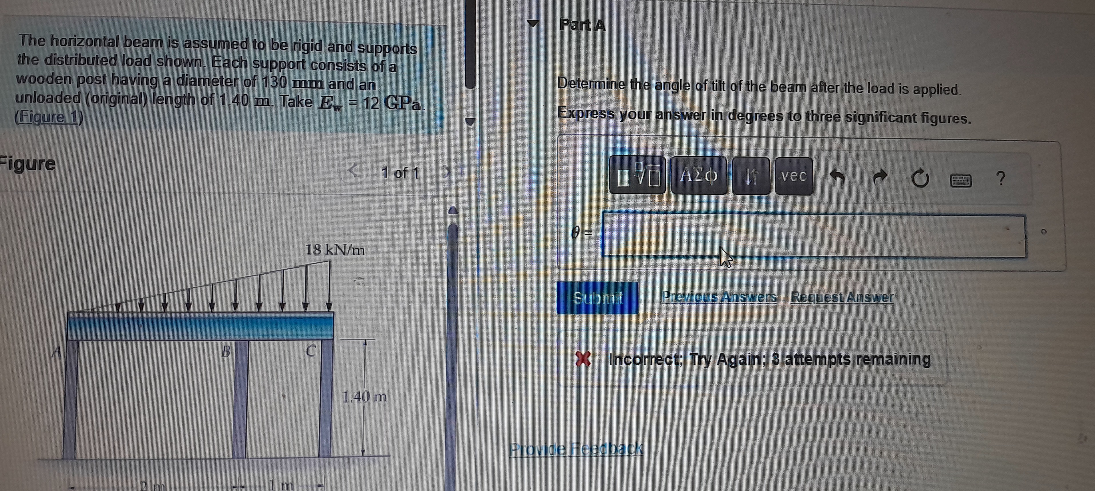 Solved The horizontal beam is assumed to be rigid and | Chegg.com