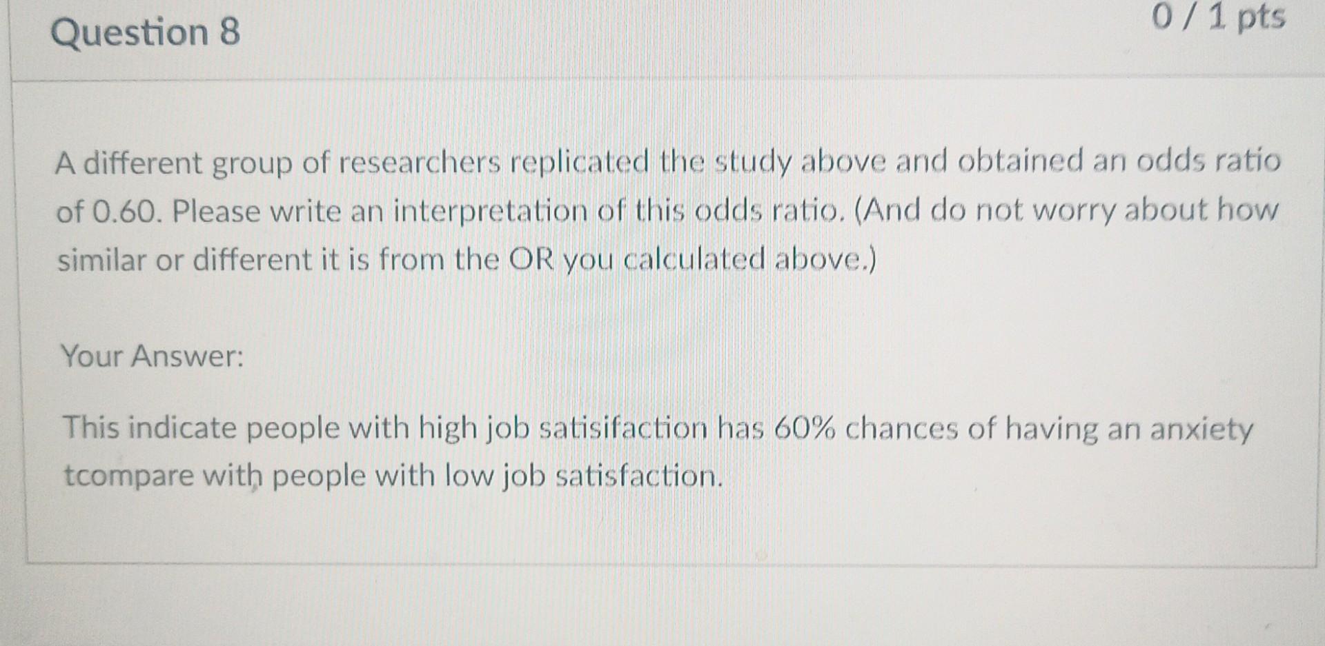 Solved A different group of researchers replicated the study | Chegg.com