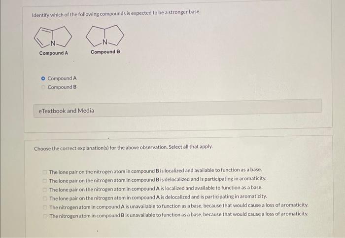 Solved Identify which of the following compounds is expected | Chegg.com