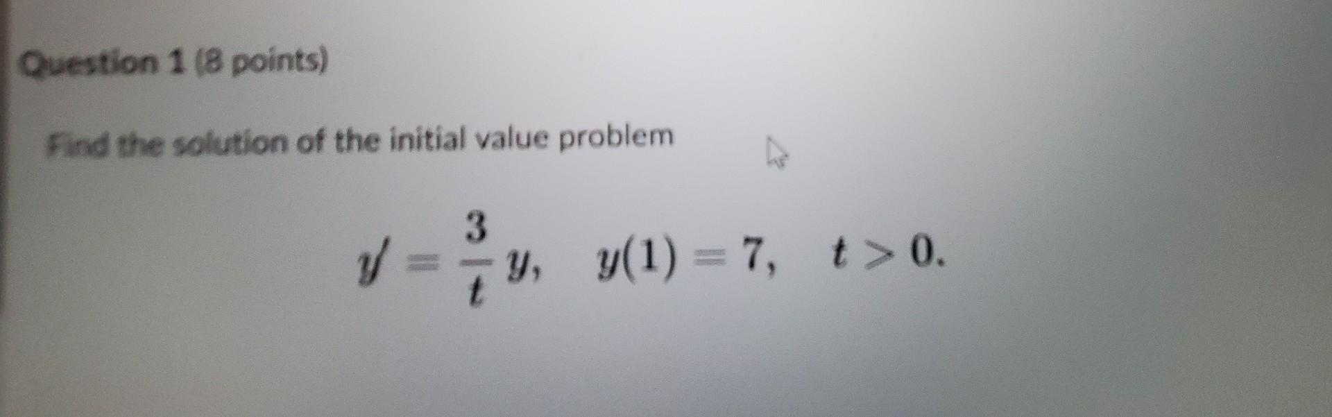 Solved Find the solution of the initial value problem | Chegg.com