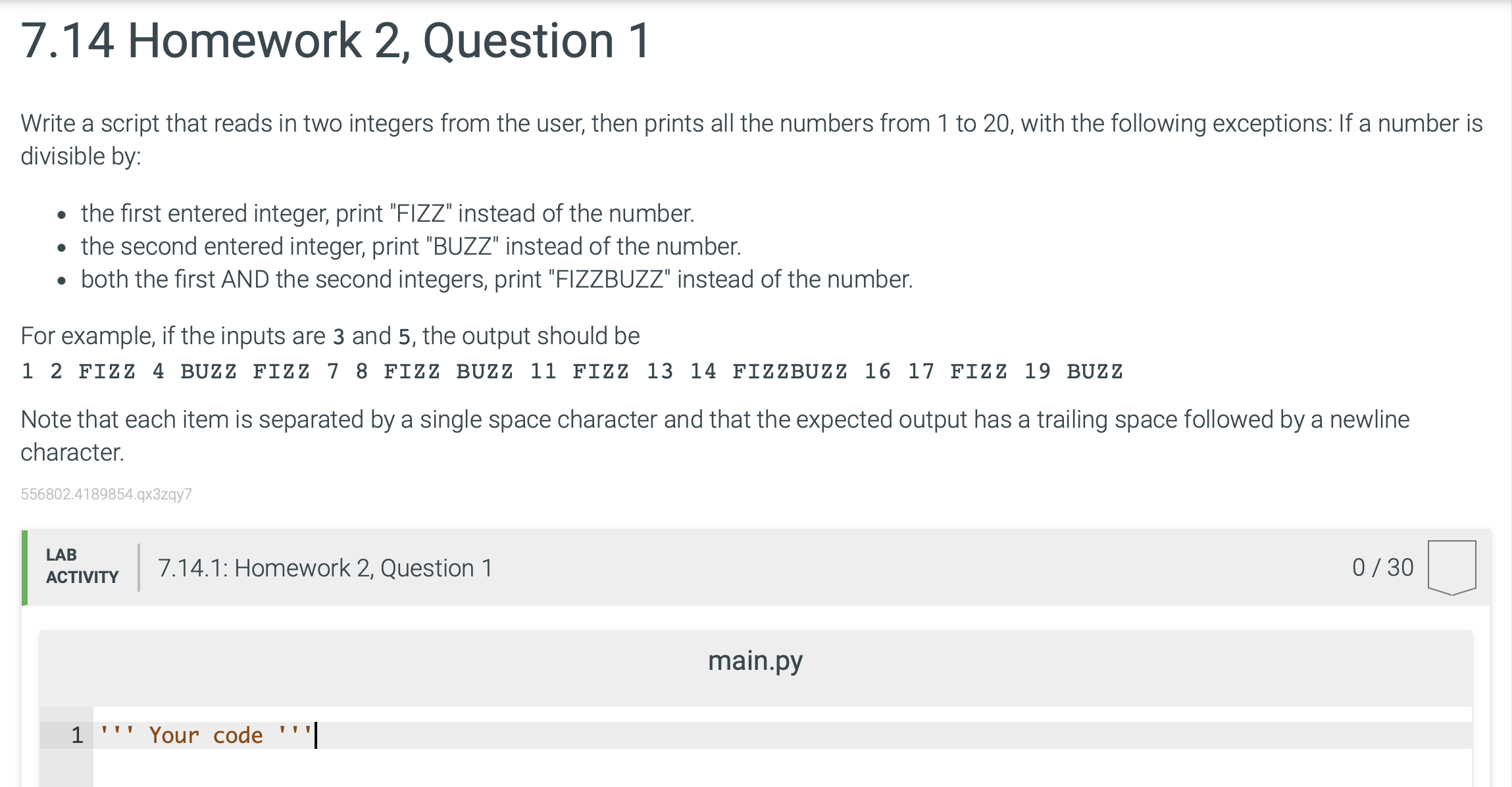 7.14 ﻿Homework 2, ﻿Question 1Write a script that | Chegg.com