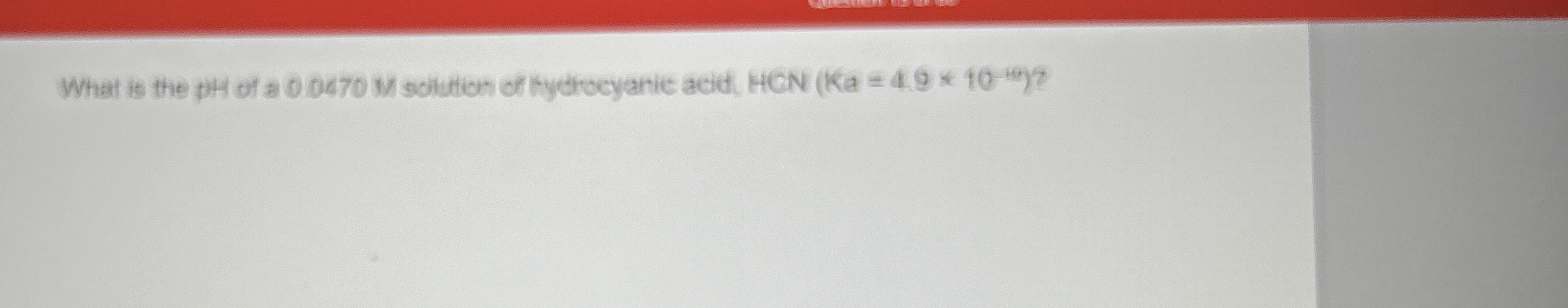 Solved What is the th of 30.0470 ﻿M solution of lyctocyantic | Chegg.com