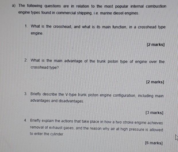Solved a) The following questions are in relation to the | Chegg.com