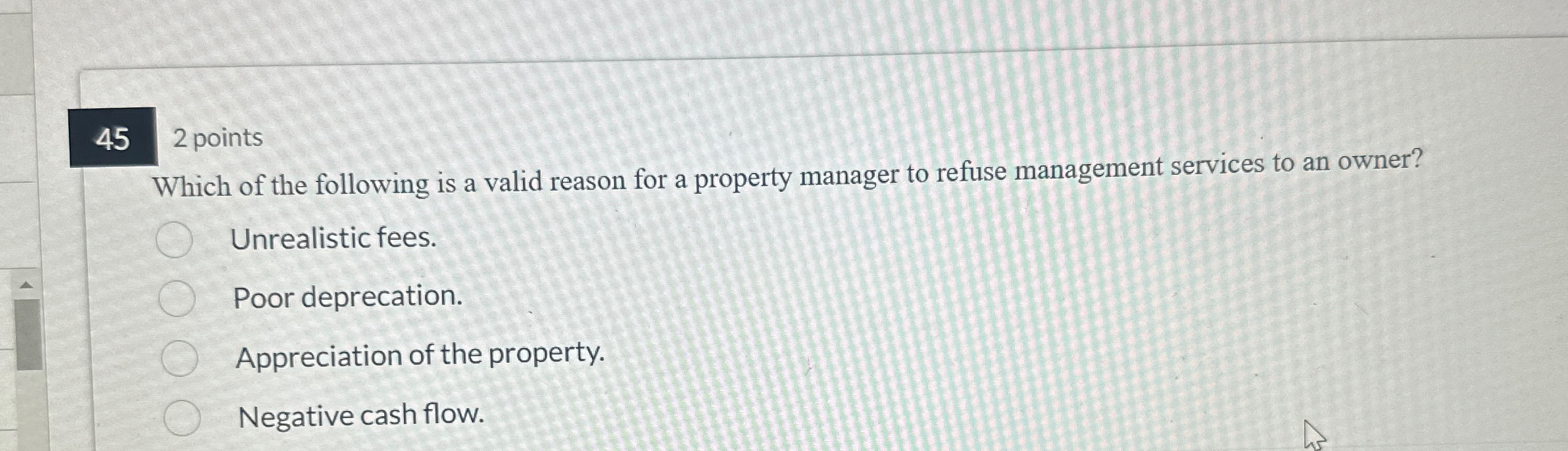 Solved 452 ﻿pointsWhich of the following is a valid reason | Chegg.com