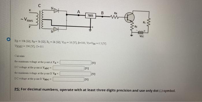Solved RBB=10k[Ω],RE=1k[Ω],RL=2k[Ω],VCC=16[ | Chegg.com