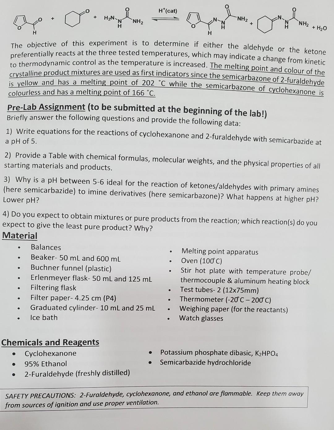 Solved EXPERIMENT 6: Kinetic vs. Thermodynamic Control in | Chegg.com