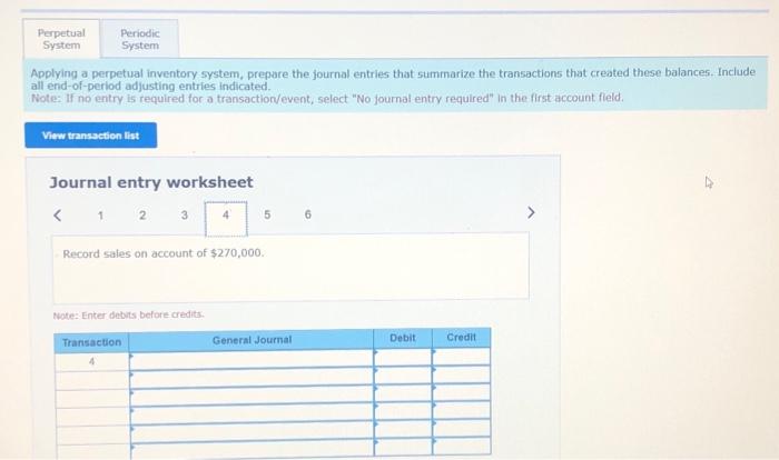 Solved Applying a perpetual inventory system, prepare the | Chegg.com