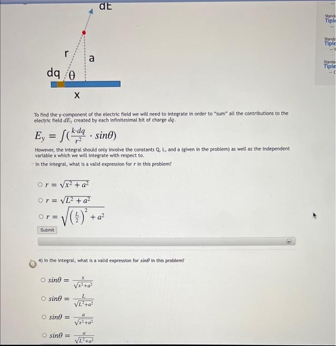 Solved A uniform continuous line charge with net positive | Chegg.com