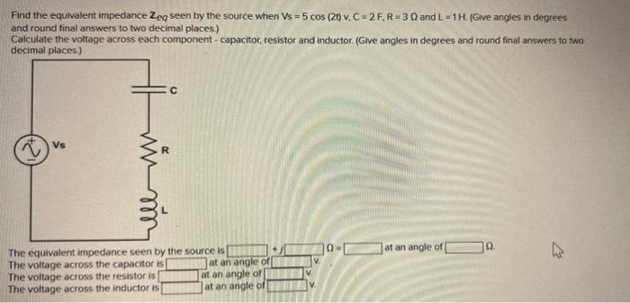 Solved Find the equivalent impedance Zeq seen by the source | Chegg.com