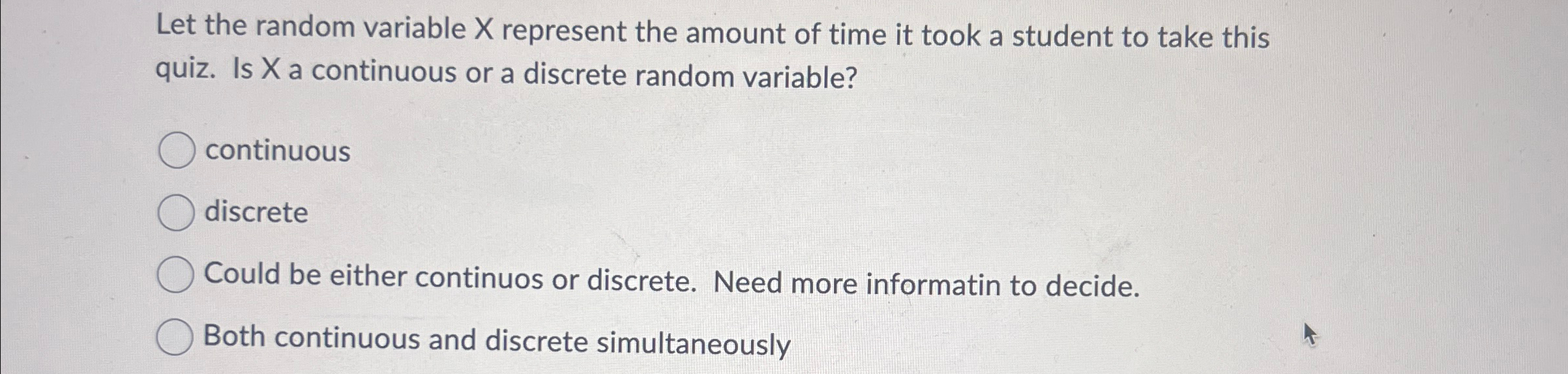Solved Let the random variable x ﻿represent the amount of | Chegg.com