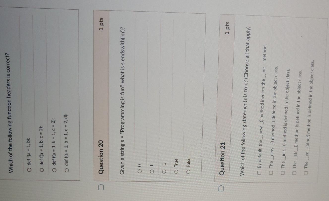 Solved Which of the following function headers is correct? O | Chegg.com