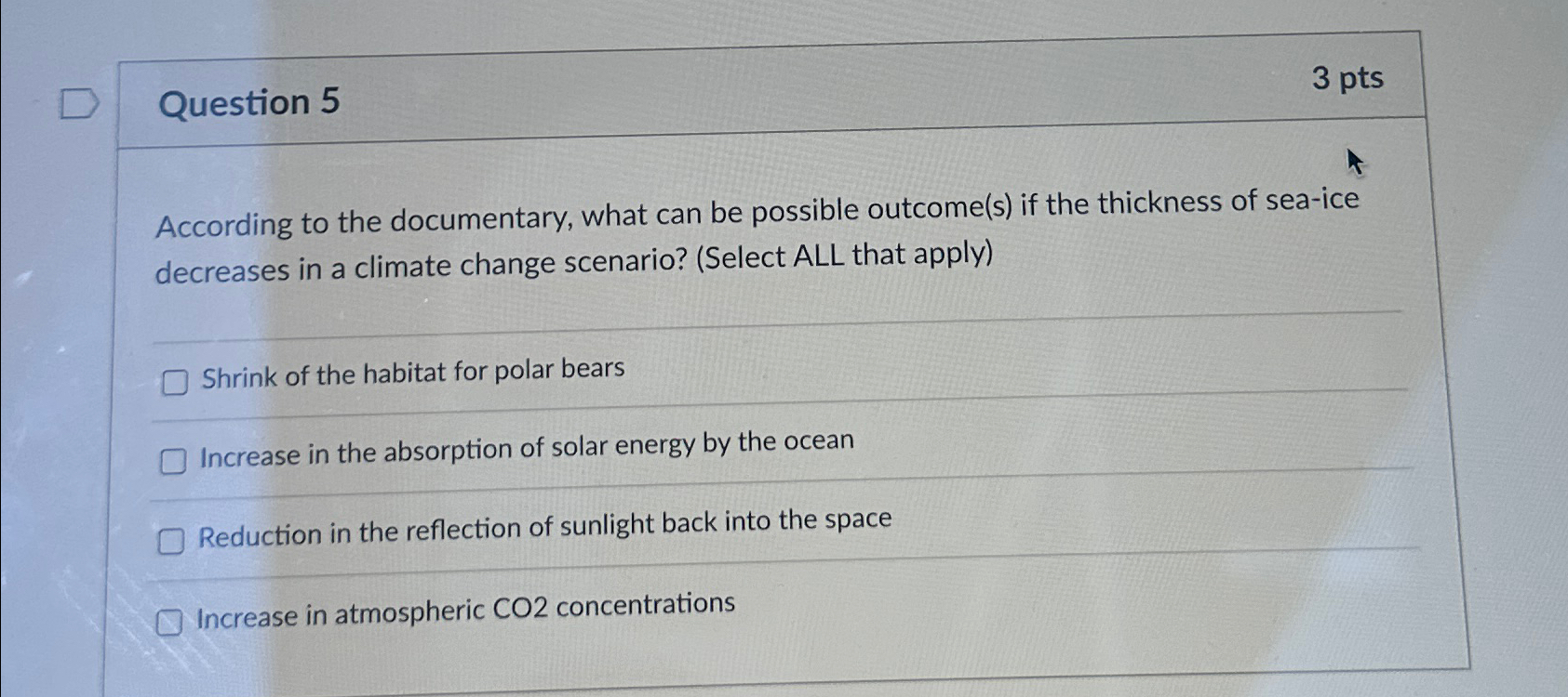 Solved Question 53 ﻿ptsAccording to the documentary, what | Chegg.com