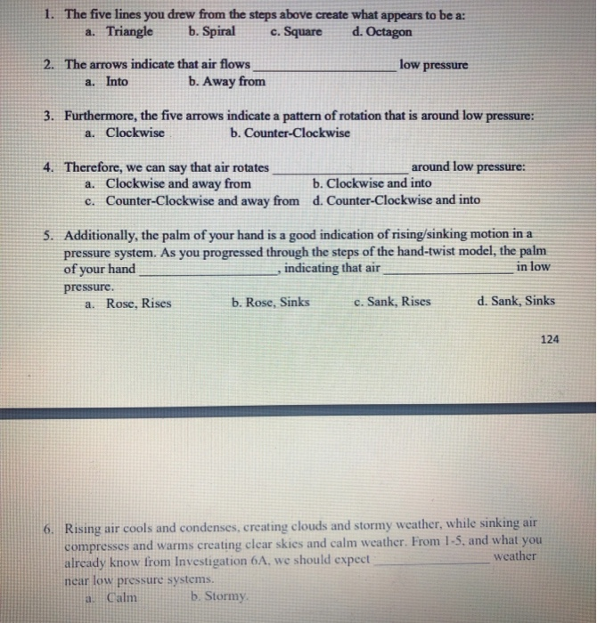 Cyclonic Flow Cyclonic Flow represents how air flows | Chegg.com