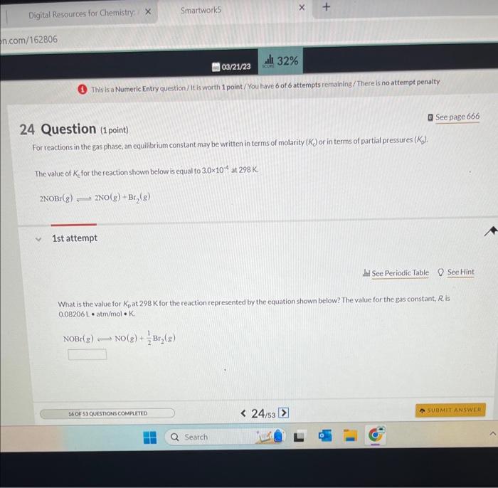 Solved 4 Question (1 point) For reactions in the gas phase, | Chegg.com