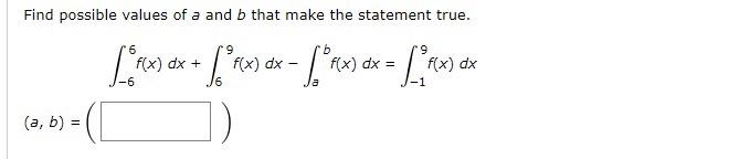 Solved Find possible values of a and b that make the | Chegg.com