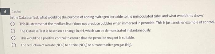 Solved 1 point Match the results of the phenol red test | Chegg.com