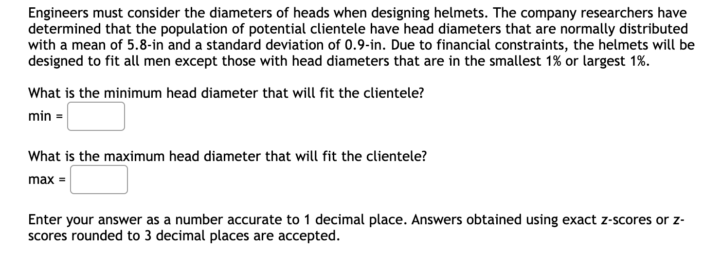 Solved NOTE: Answers using z-scores rounded to 3 (or more) | Chegg.com