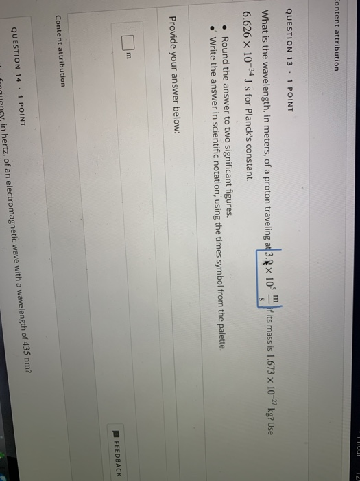 Solved Content attribution QUESTION 13. 1 POINT - if its | Chegg.com