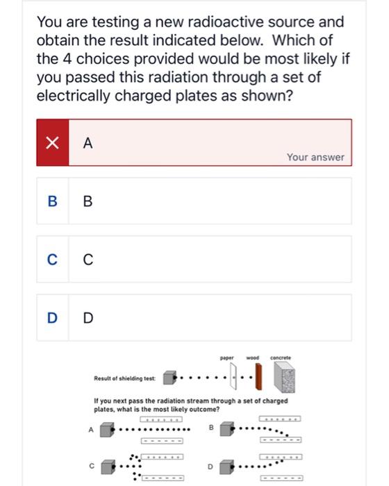 [Solved]: You are testing a new radioactive source and obta