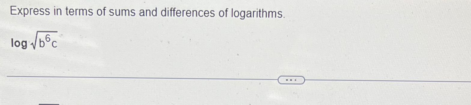 Express in terms of sums and differences of | Chegg.com