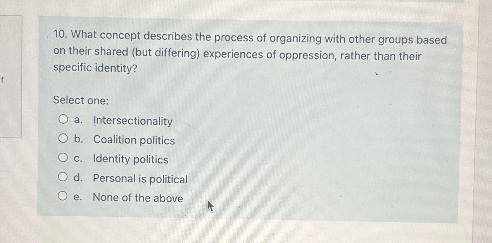 Solved What concept describes the process of organizing with | Chegg.com