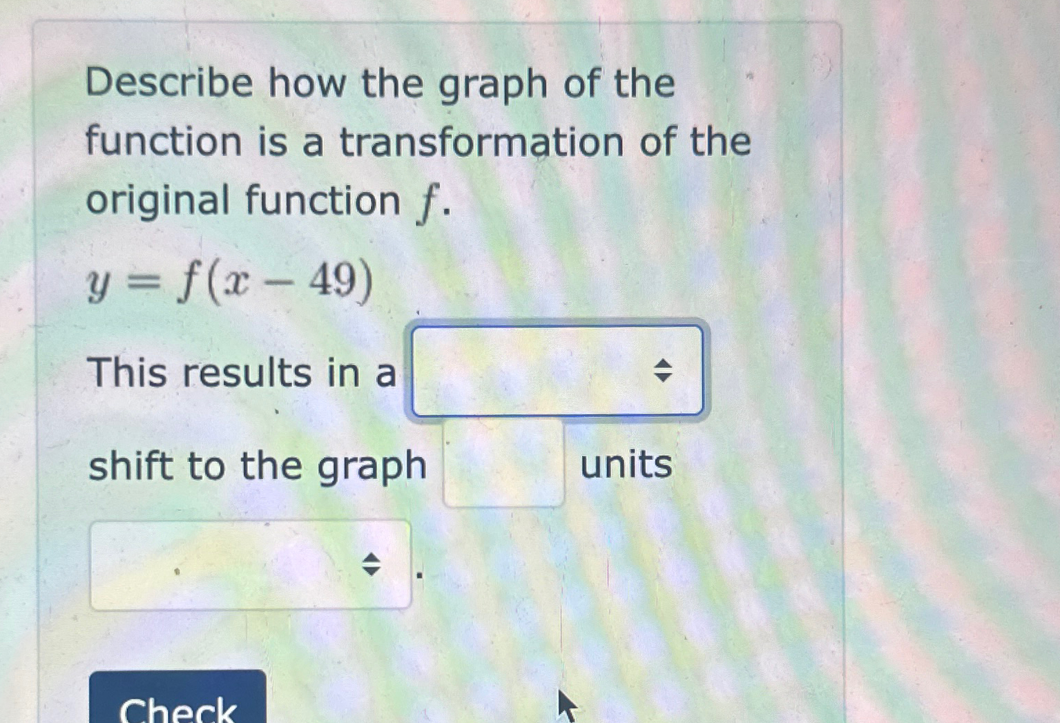 Solved Describe how the graph of the function is a | Chegg.com