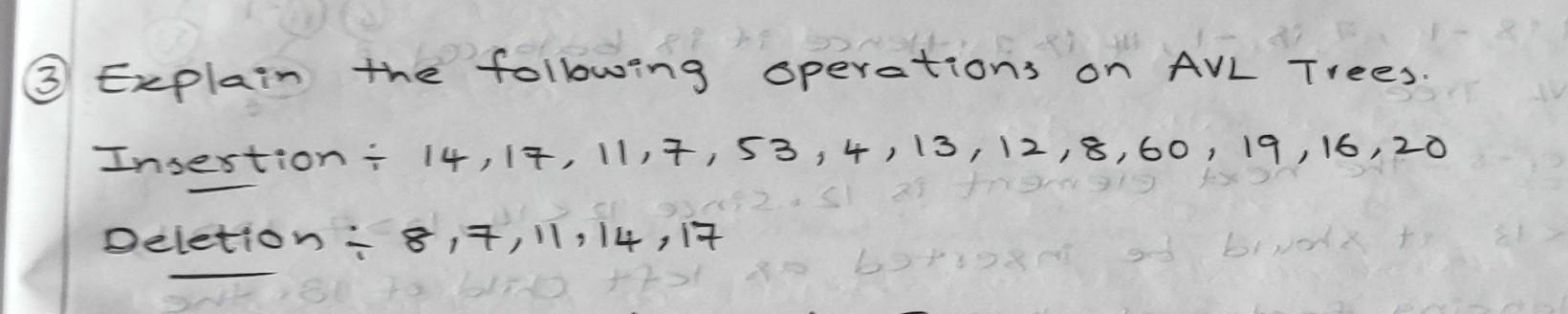 Solved Explain Insertion and Deletion in B-Tree's of | Chegg.com