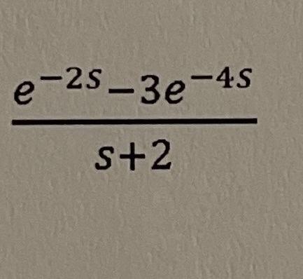 Solved s+2e−2s−3e−4s | Chegg.com