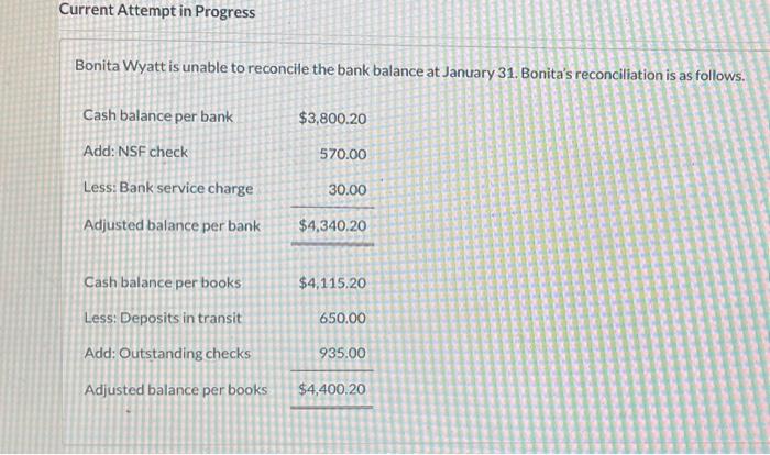Solved What is the proper adjusted cash balance per bank? | Chegg.com